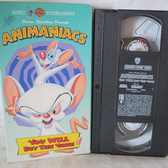 Media | Vhs 1994 Animaniacs Movie Pinky The Brain You Will Buy This ...